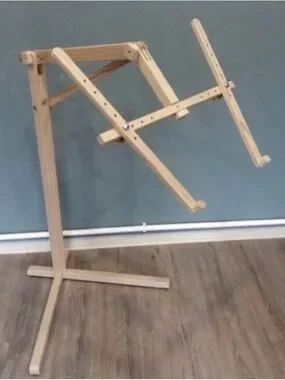 Art | Adjustable Wooden Work Stand For Frame Or Loops Embroidery Cross ...
